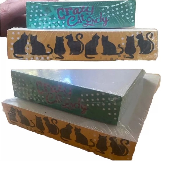 Lady Jayne | Office | Cute Cat Notepads Cat Paperclips Set Of 2 Square ...